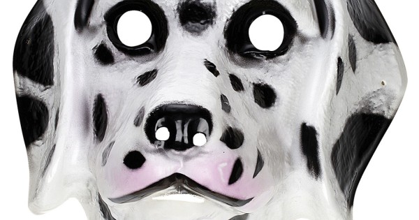 Mask, Dalmaatsia koer, plastikust - f6a56